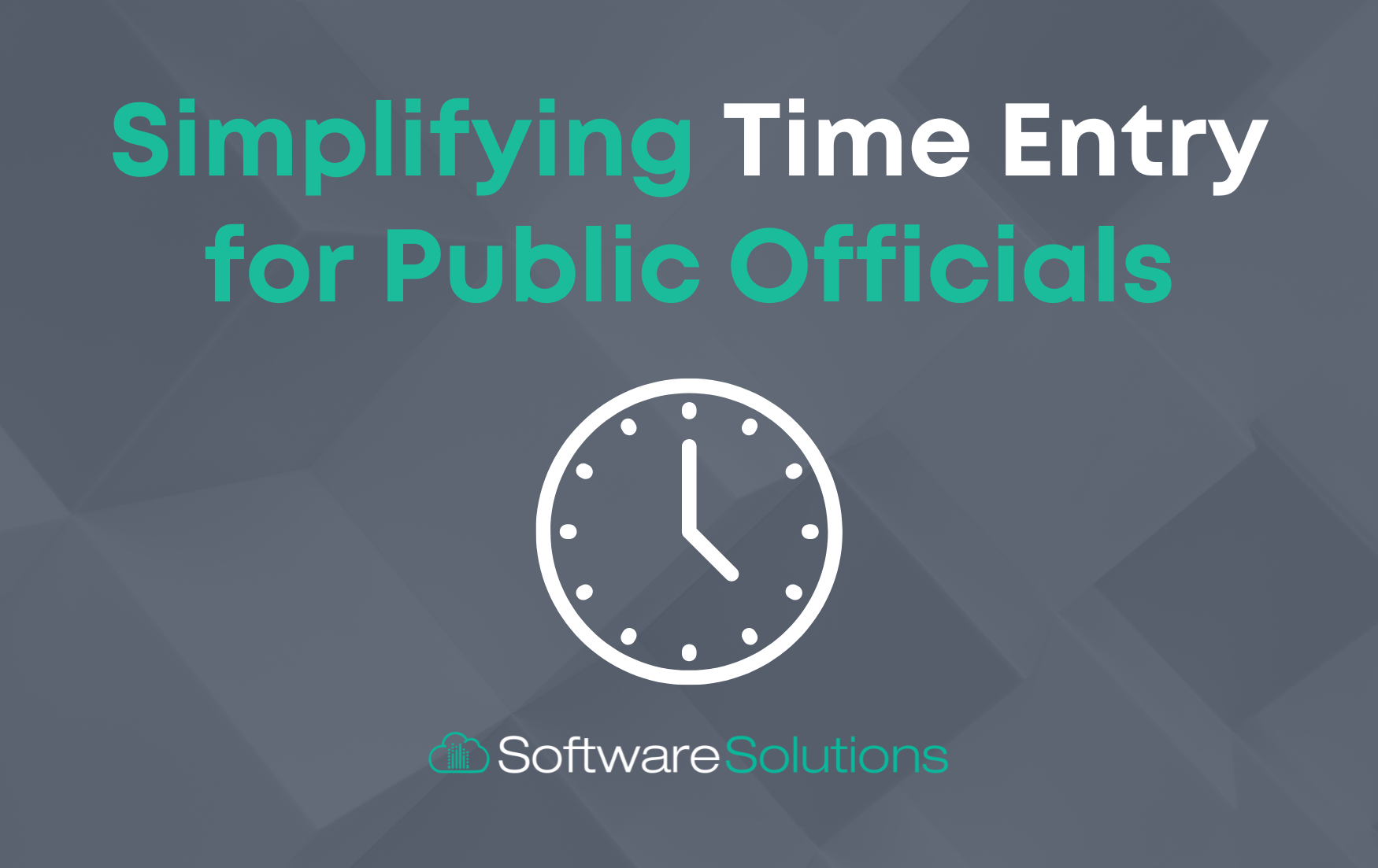 Simplifying Time Entry for Public Officials